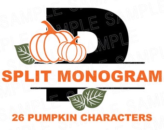Fall Monogram Alphabet Png - Etsy