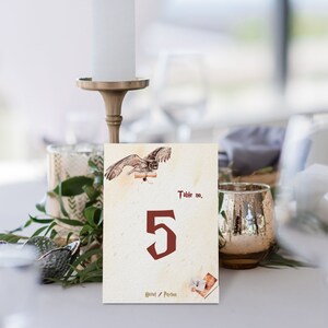 Wizard Wedding Table Numbers, Printable Table Numbers, Magic School ...