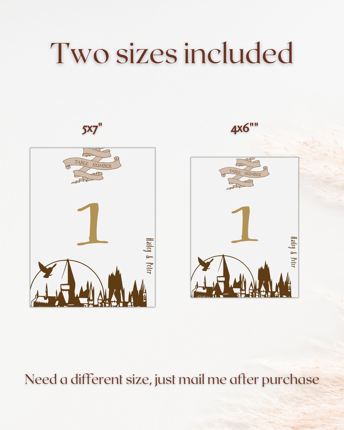 Wizard Wedding Table Numbers Printable Table Numbers Magic - Etsy