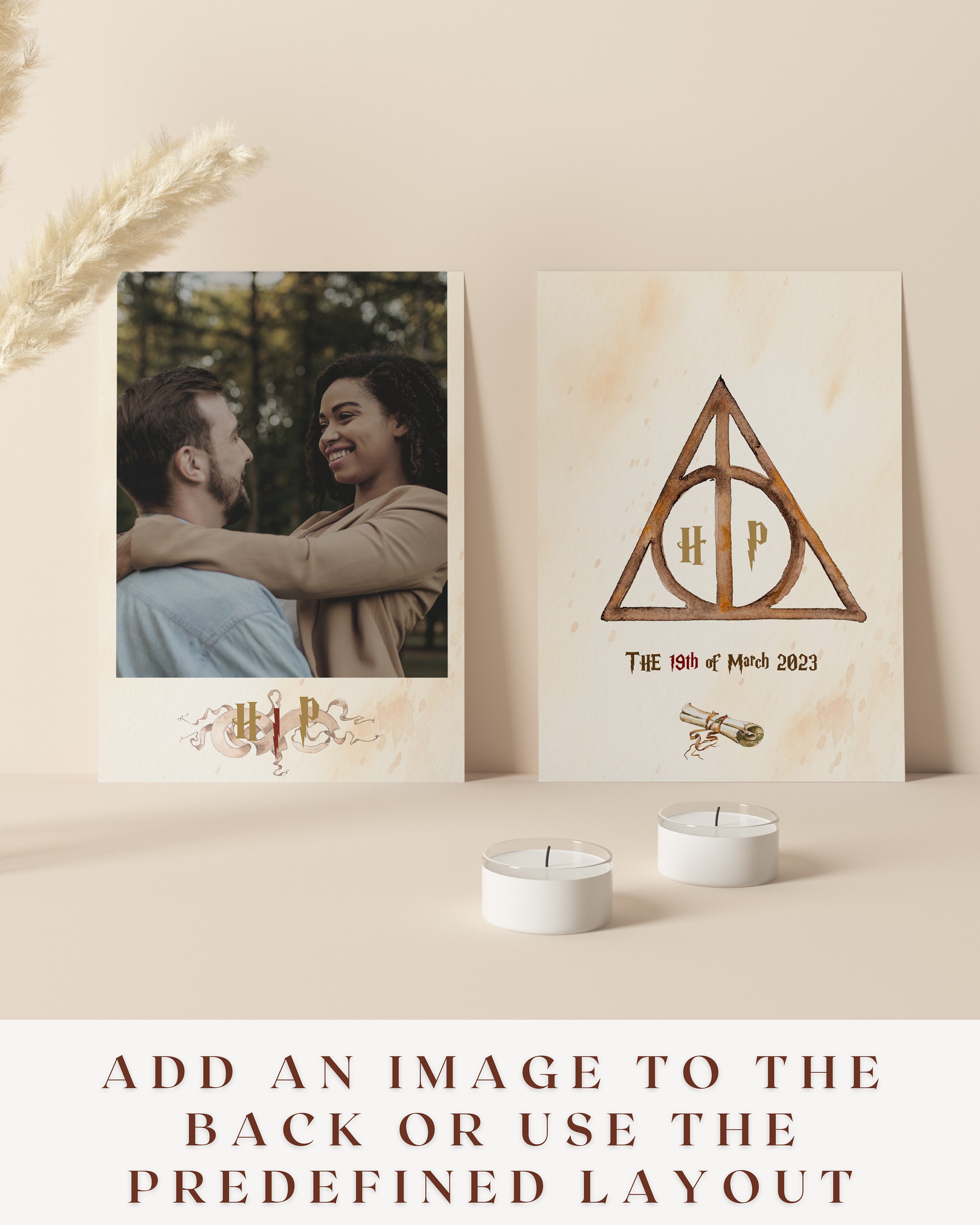 Wizard Wedding Save the Date Card, Save the Date Magical Wedding ...
