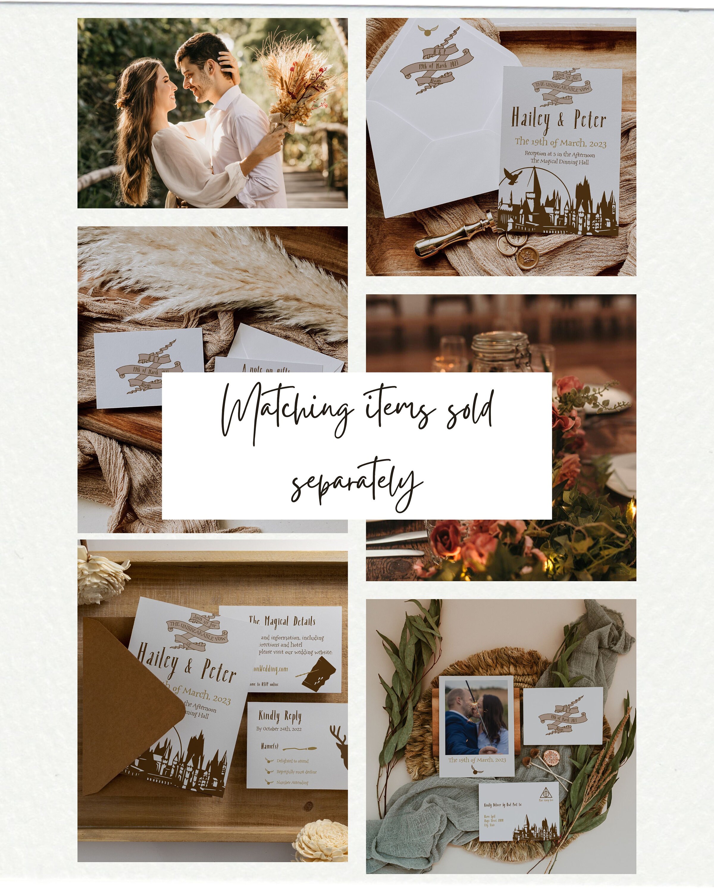 Wizard Wedding Save the Date Card, Save the Date Magical Wedding ...