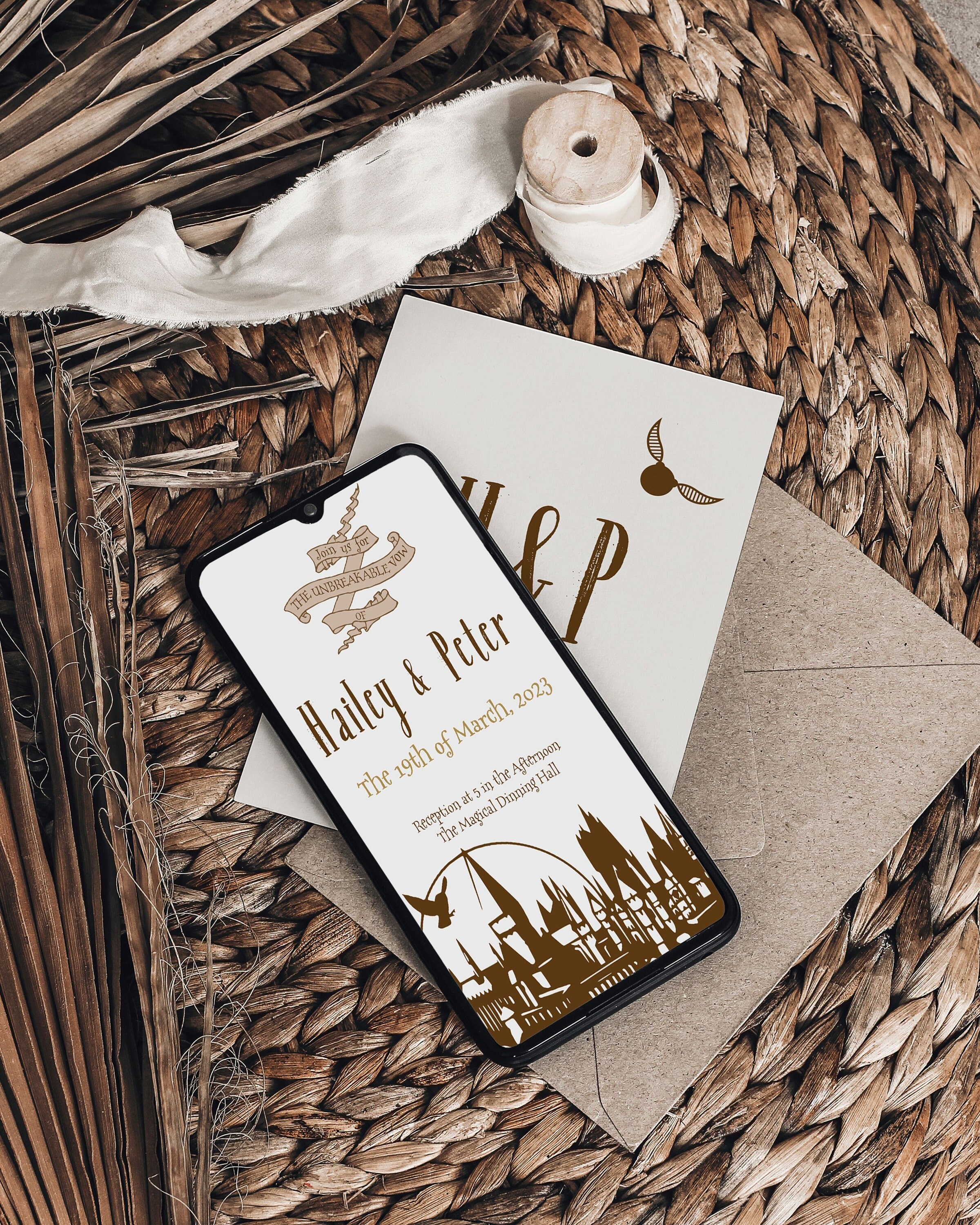 Wizard Wedding Electronic Invitation, Magical Wedding Smartphone Evite ...