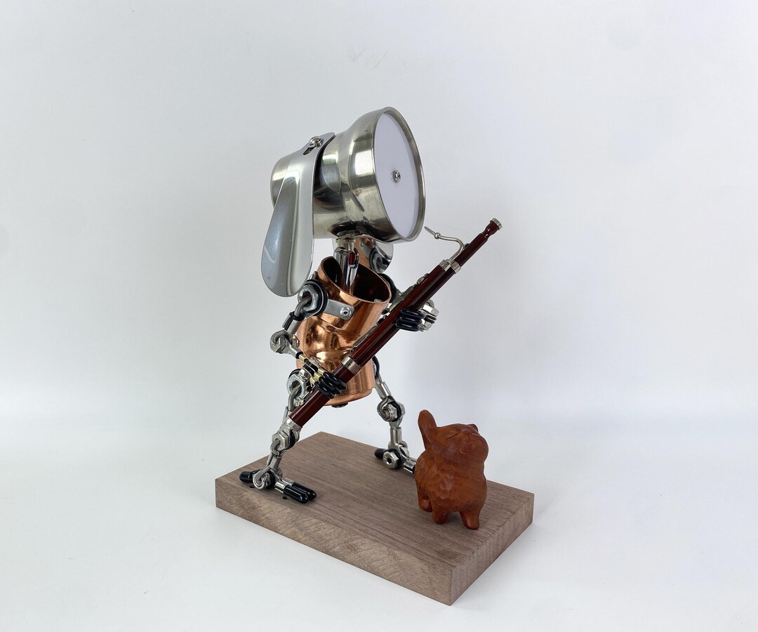 A Musical Dog Playing the Bassoon Lamp / Bassoon Player Music Dog ...