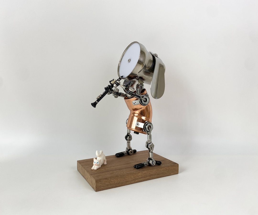 Cute Musical Dog Clarinet Player Table Lamp / Clarinetist Music Band ...