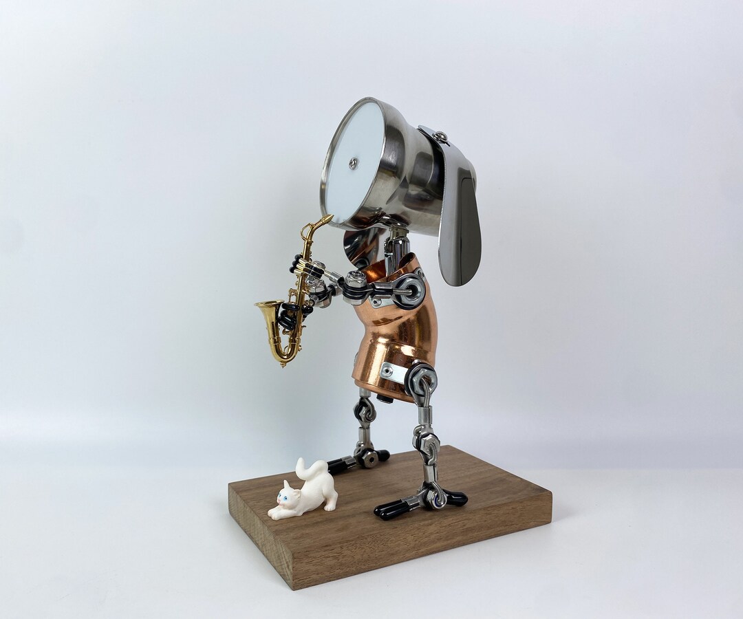 Sax Music Dog Table Lamp / Cute Funny Musicians Dog Room Decor / Gifts ...