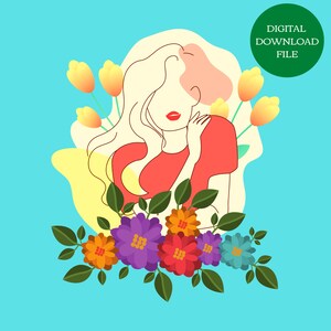 Groovy Girl Digital Wall Art | Printable Wall Art | Feminine Wall Art ...