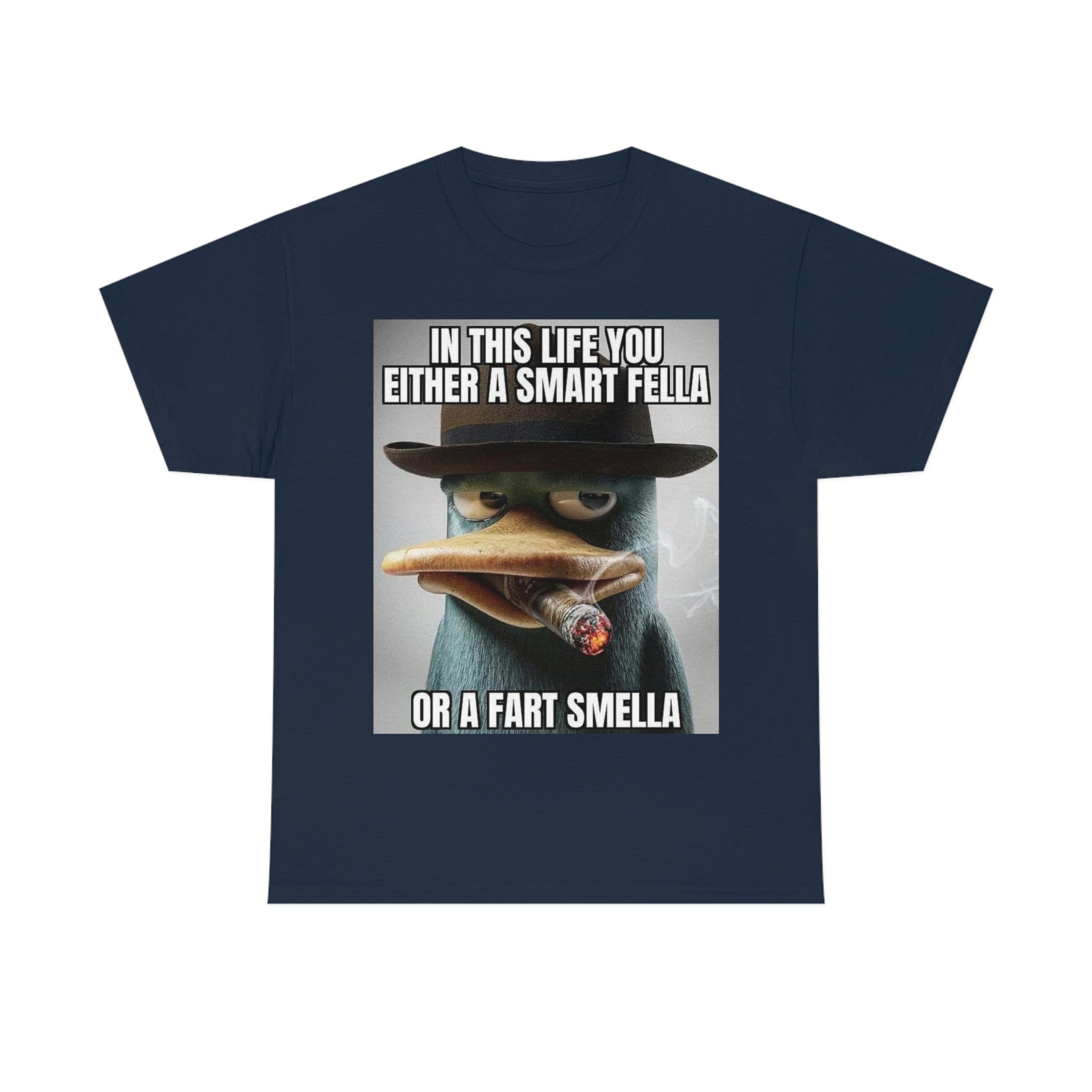 Perry Platypus Youre Either a Smart Fella or a Fart Smella Funny T ...