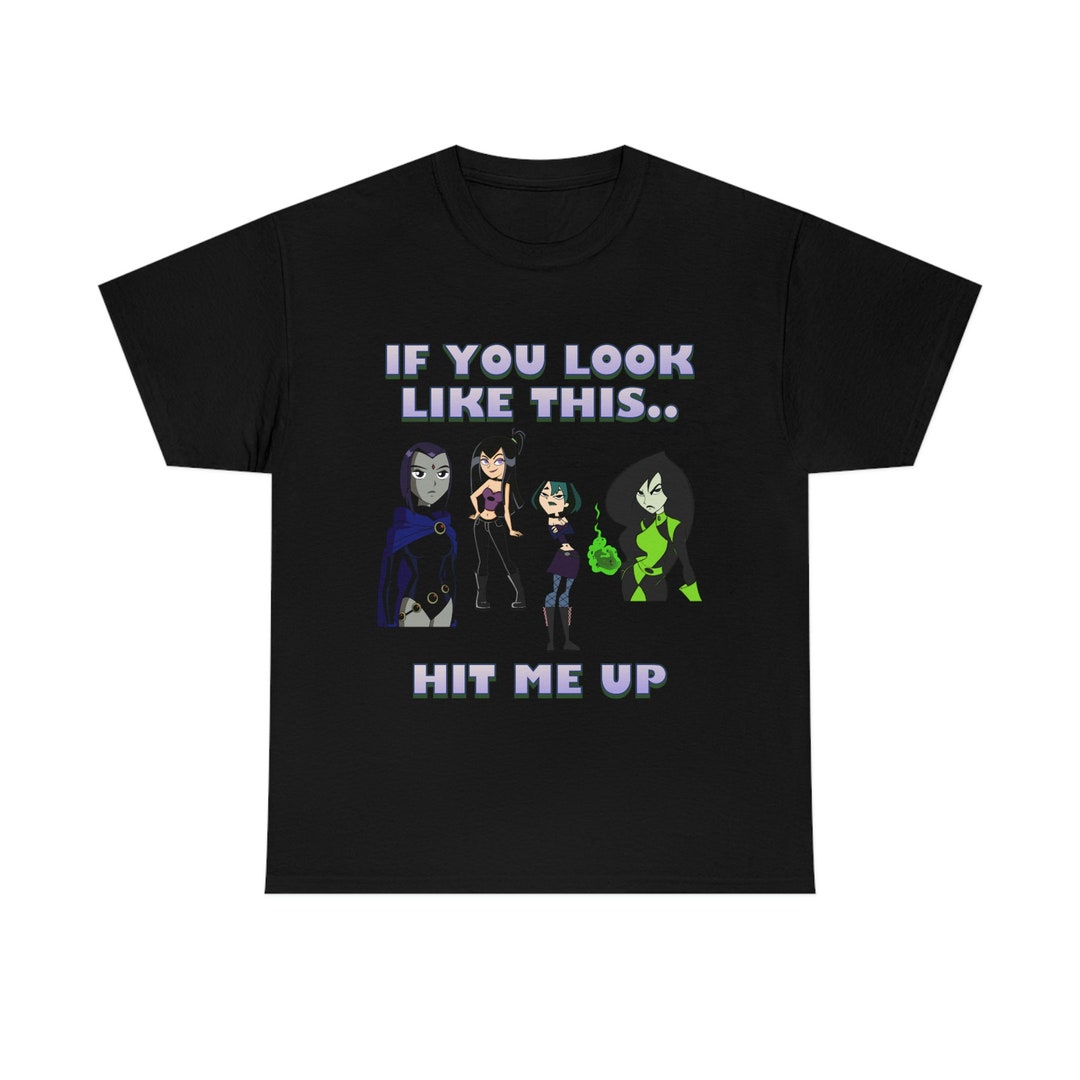 If You Look Like This Hit Me up Cartoon T-shirt - Etsy UK