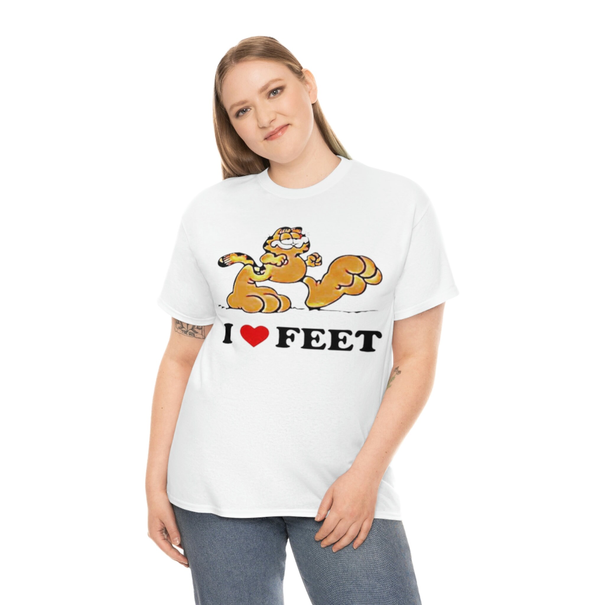 Garfield I Love Feet T-shirt - Etsy Australia