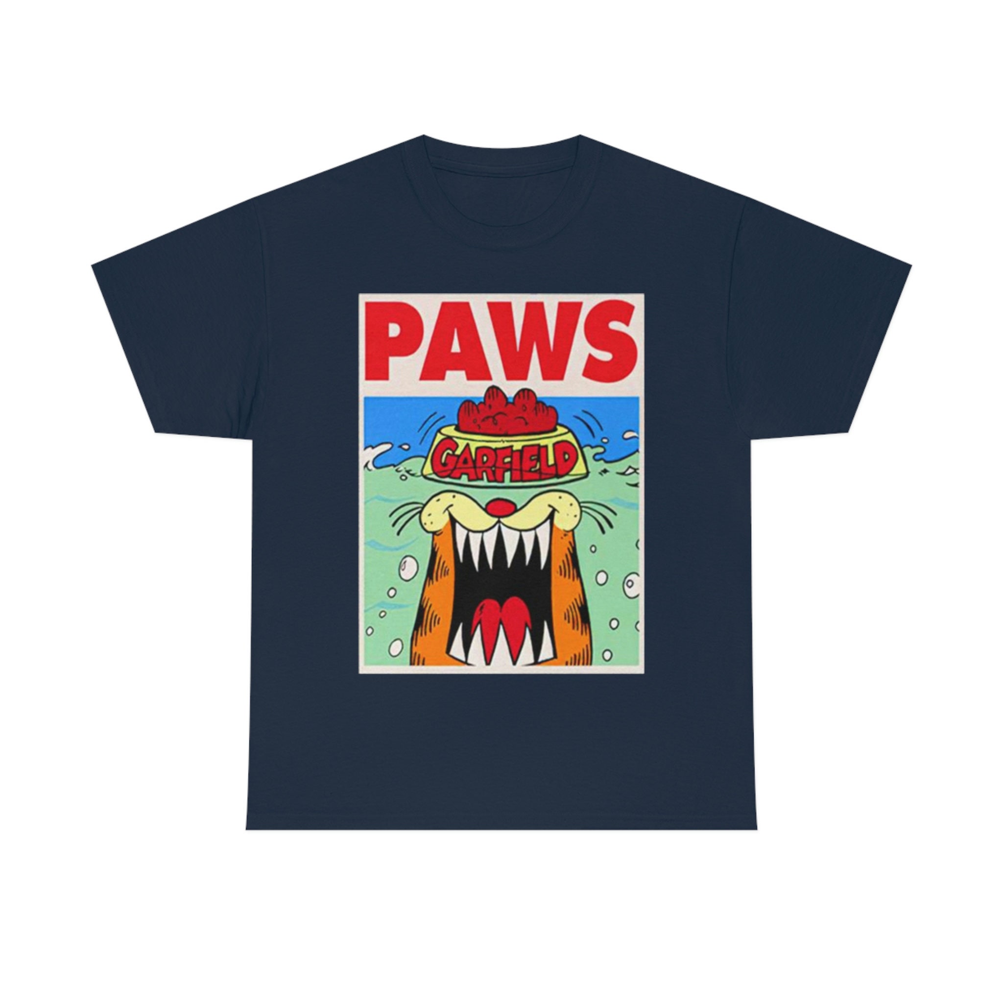 Garfield Paws Jaws T-shirt - Etsy