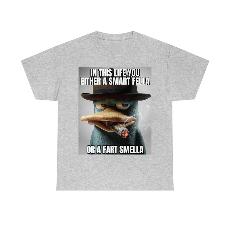 Perry Platypus Youre Either a Smart Fella or a Fart Smella - Etsy
