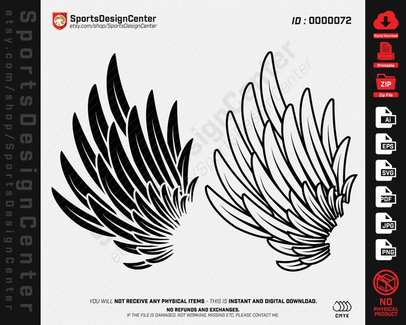 Oregon-ducks-wings ai Eps SVG PDF Image jpg Png TIFF - Etsy