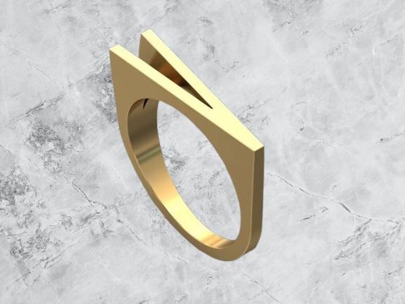 Modern Alphabet Ring, A-z Custom Initial Ring, Sterling Silver Women Ring, Alphabet Jewelry ...