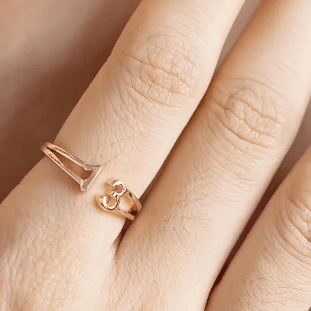 Custom Number Ring, Two Numbers Rings, Gift to My Best Friend ...