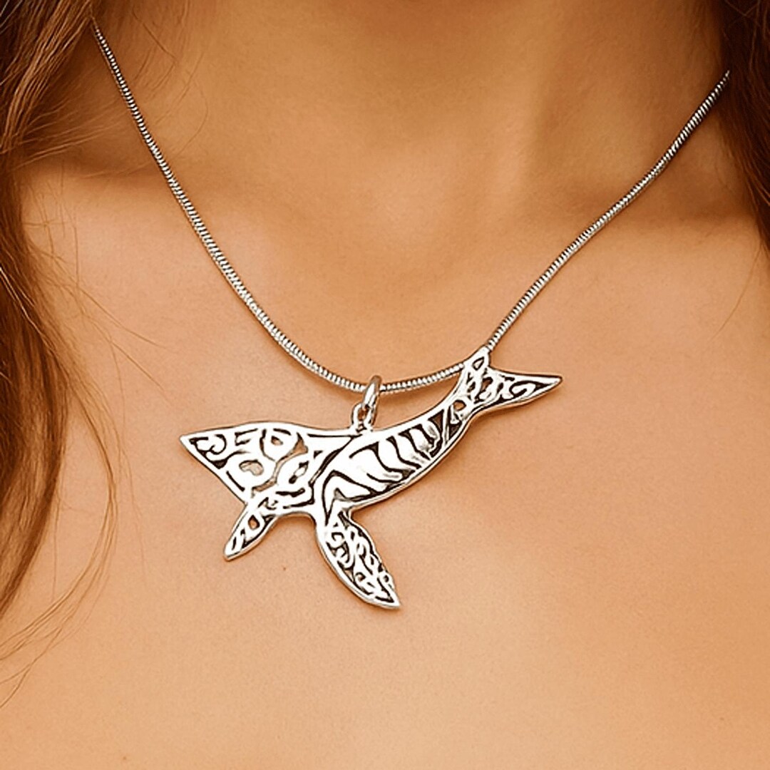 Tribal Whale - Maori/polynesian Jewellery Tribal Whale Pendant in 925 ...
