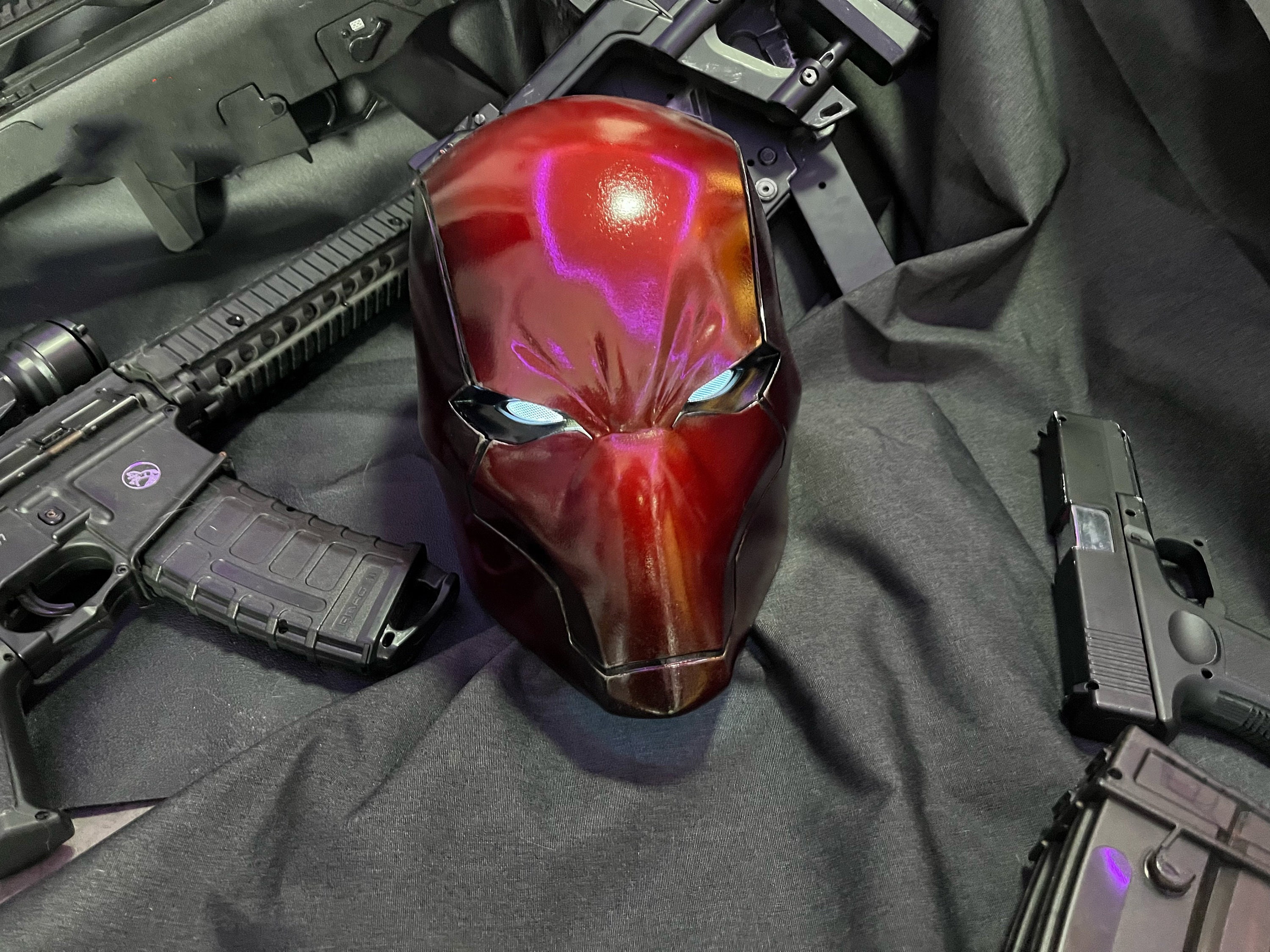 DC Red Hood Mask - Etsy Australia