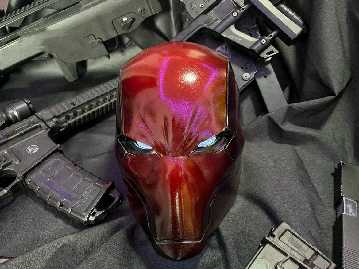 DC Red Hood Mask - Etsy Australia