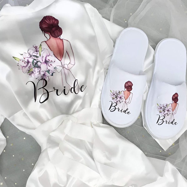 Robe and Slippers - Etsy