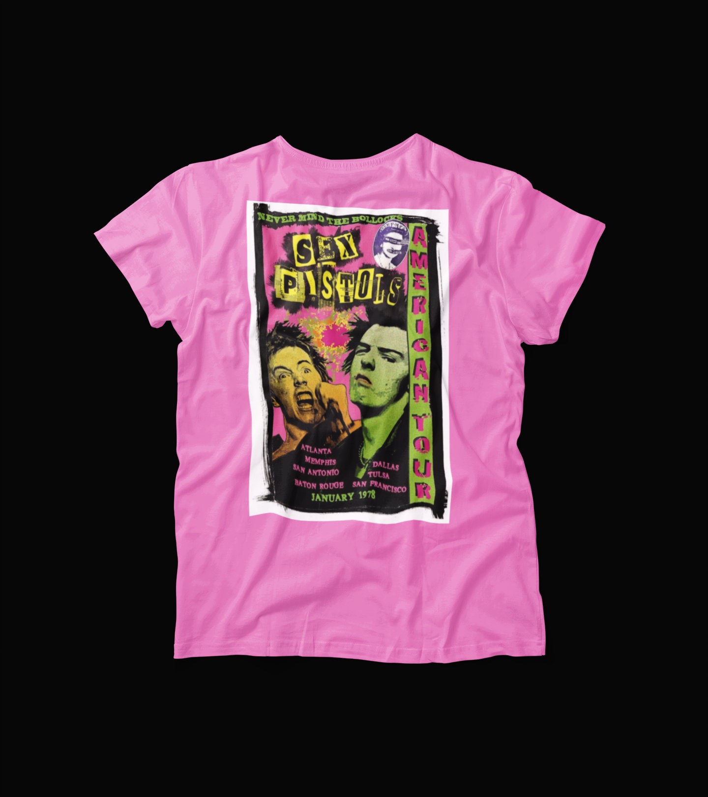 Sex Pistols T Shirt Rare Collectors Sex Pistols American Tour Shirt Unisex Vintage Punk T