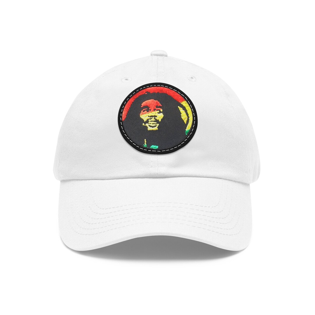 Unique Bob Marley Reggae Baseball Cap Vintage Bob Marley Leather Patch ...
