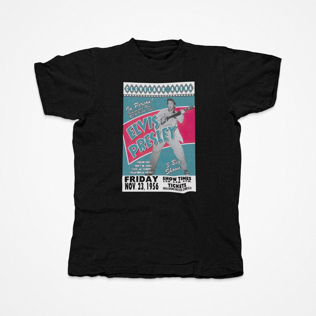 Elvis Presley 1956 Tour Shirt Impresión vintage rara de coleccionistas de Elvis Regalo unisex de ...