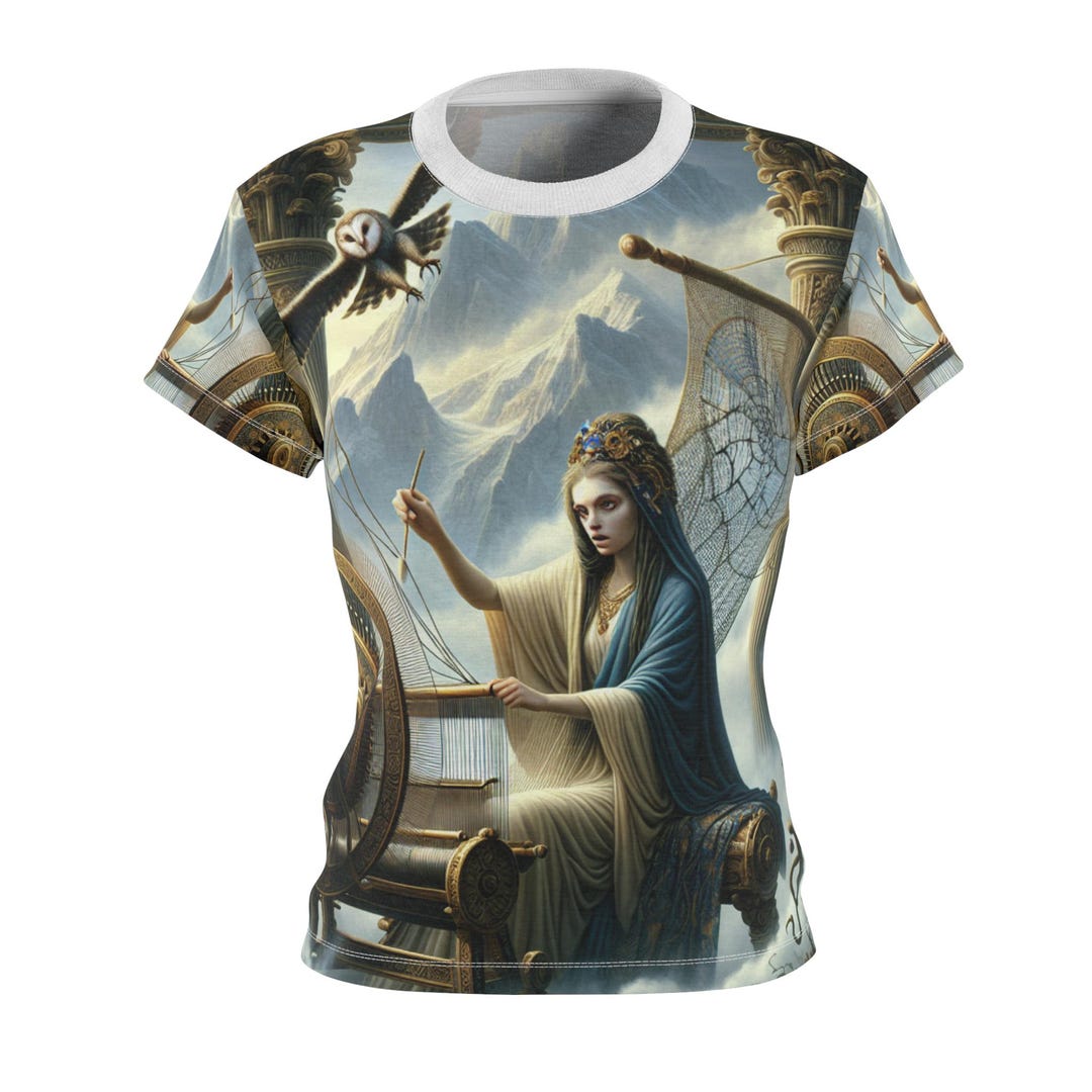 Arachne Greek Mythology Spider-themed Shirt, Cut & Sew Top, Mythical ...