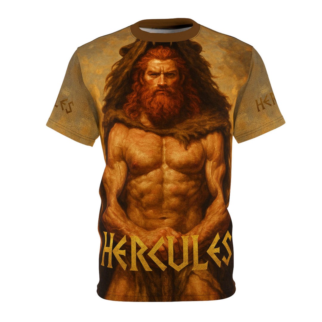 Hercules Mythology Tee, Ancient Greek God Shirt, Son of Zeus Unisex Top ...