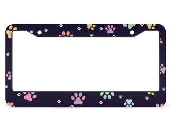 Dog Car Plate Frame - Etsy