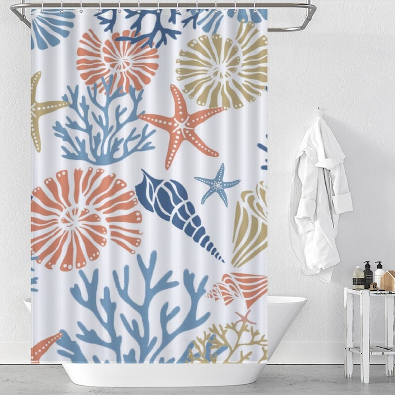 Sea Shell Shower Curtain - Etsy