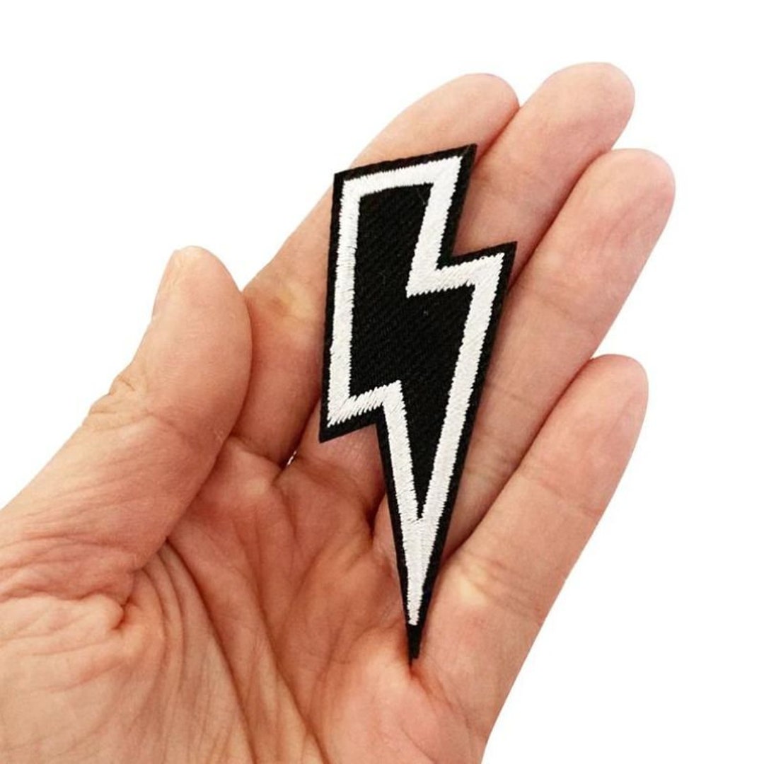 Lightning Bolt Embroidered Patch,thunderbolt Badge Applique Patch DIY ...