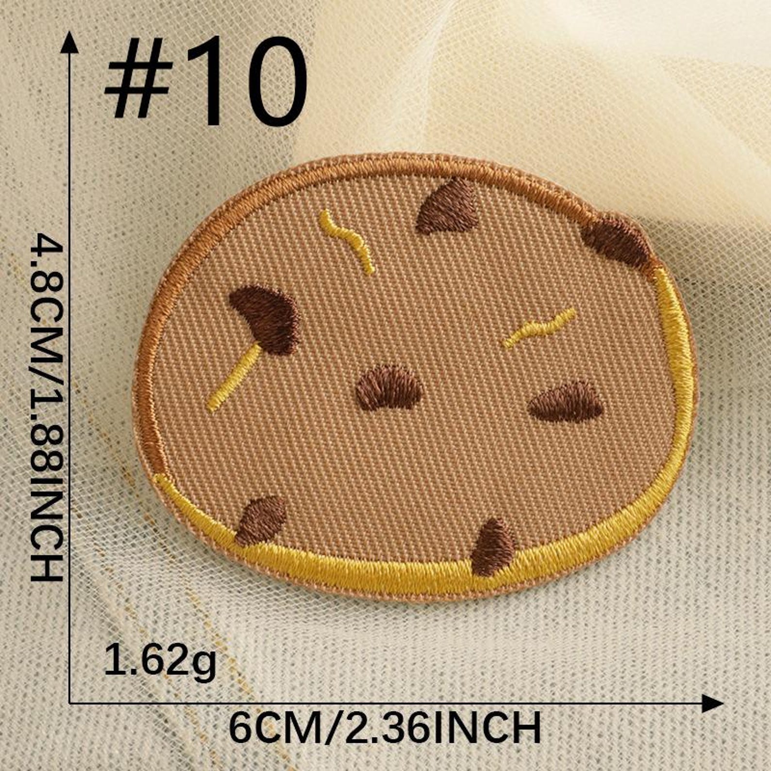 Biscuit Embroidered Patches,cute Cartoon Biscuit Patch,food Patch ...