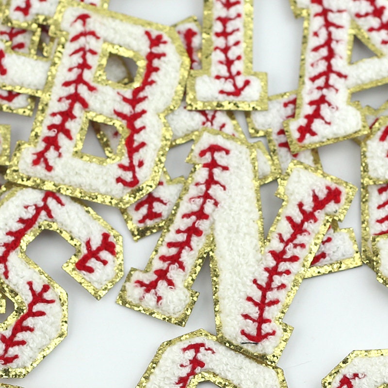Baseball Glitter Chenille Embroidered Patch,glitter Number Patch ...