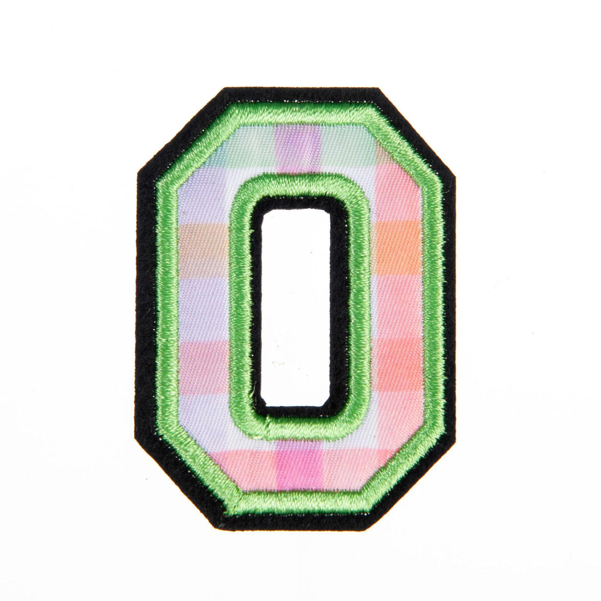 2.4 Inch Checkered Plaid Letter Patch,embroidered Applique Letters Diy ...