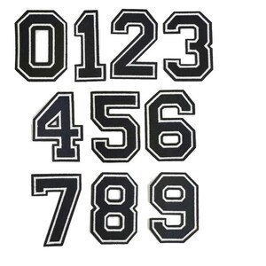 4.3inch Black Letter Embroidered Patch, DIY Name Alphabet Patches ...