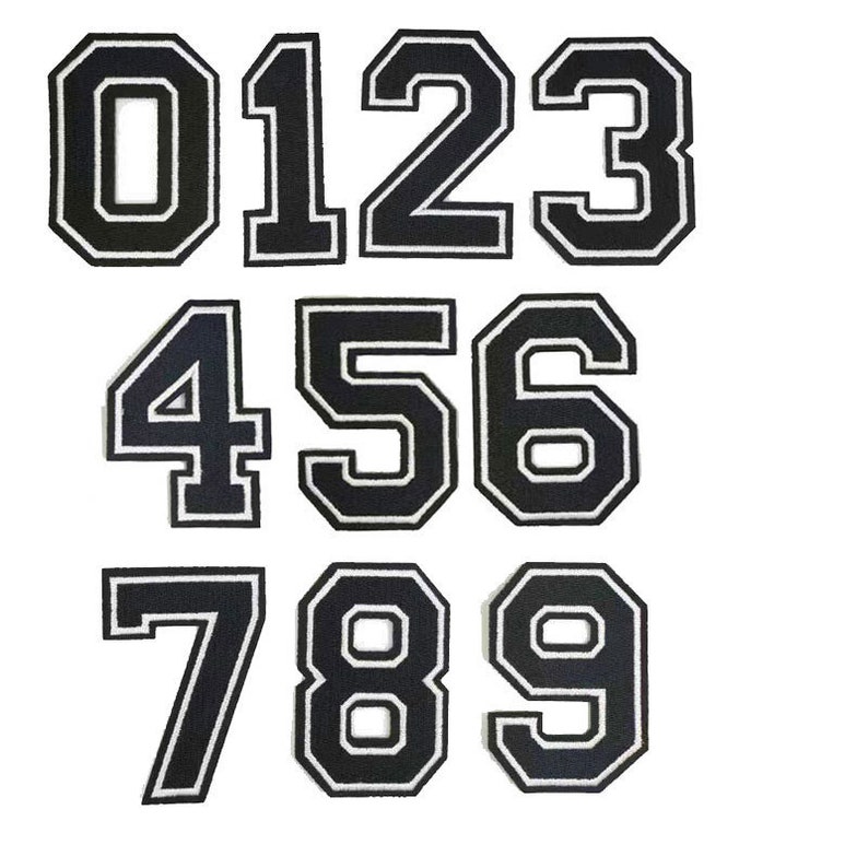 4.3inch Black Letter Embroidered Patch, DIY Name Alphabet Patches ...