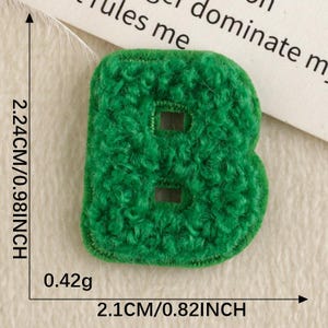 Color Letters Chenille Iron on Patch,mini Letter Patch,embroidered ...