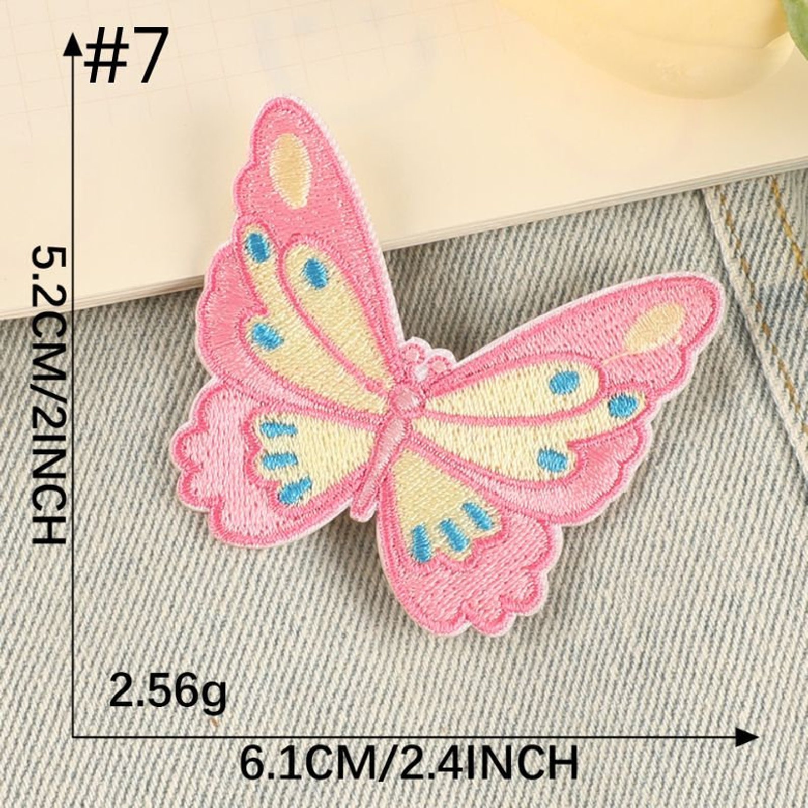 Butterfly Embroidered Patches,colorful Applique DIY Patch,self Adhesive ...