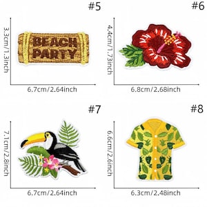 Summer Patches,beach Rainforest Patch,outdoor Nature Embroidered Patch ...