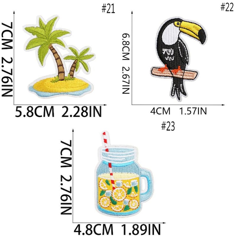 Summer Patches,surfing/beach Babe Patches,hawaii Palm Tree Patch ...
