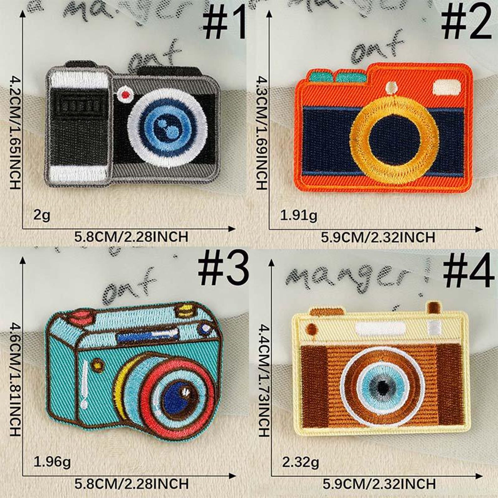 Camera Patches,vintage Camera Embroidered Patch,retro Camera Iron on ...