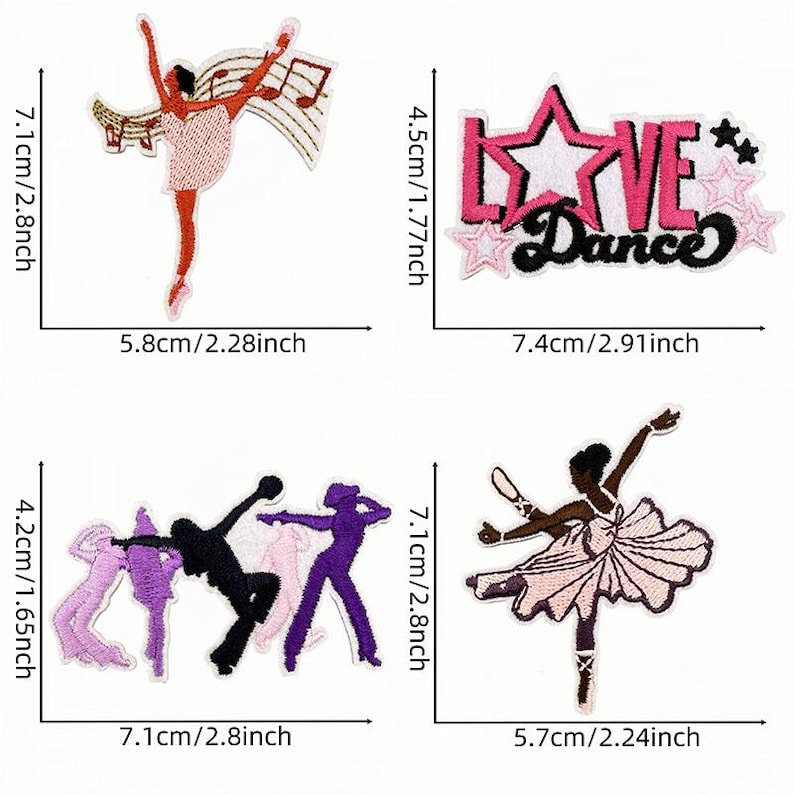 Ballet Girl Patch,ballerina Embroidered Patch,ballet Dancer Badges,iron ...