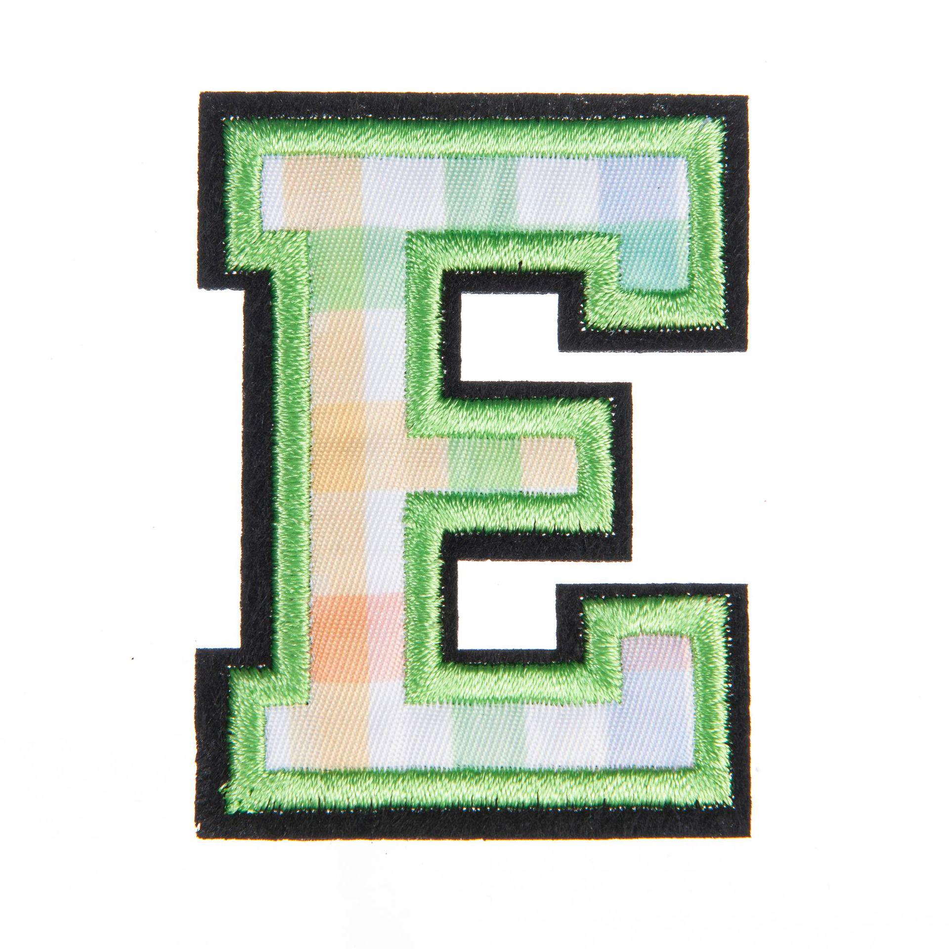 2.4 Inch Checkered Plaid Letter Patch,embroidered Applique Letters Diy ...