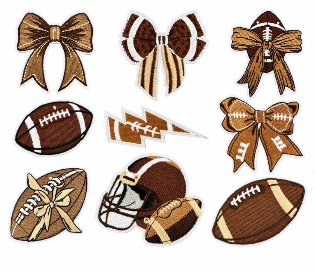 Football Theme Sport Patches,game Day Football Patches,sports Ball ...
