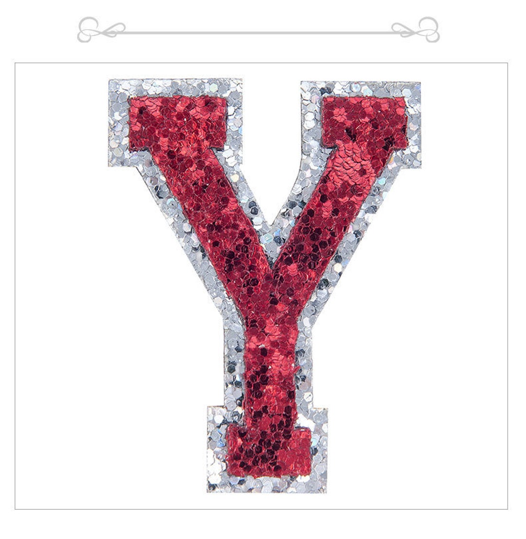 Red/green Sequin Letters Patch,iron on Patch,diy Name Alphabet Patches ...