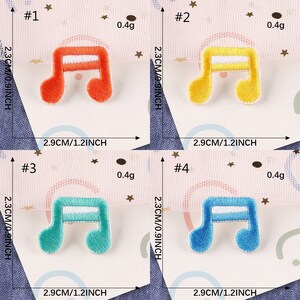 Note Applique Patch,music Note Patch,embroidery Patch,music Patches for ...