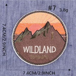Outdoor Embroidered Iron on Patches,vintage Retro Patches,mountain ...