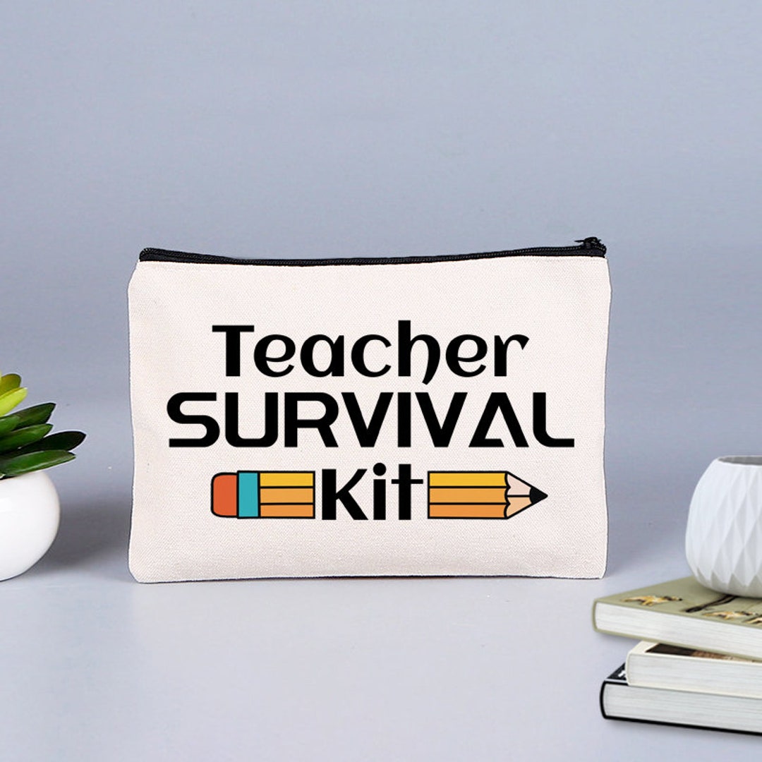 Teacher Survival Kit, Teacher Makeup Bag, Gift for Teacher, Toiletry ...