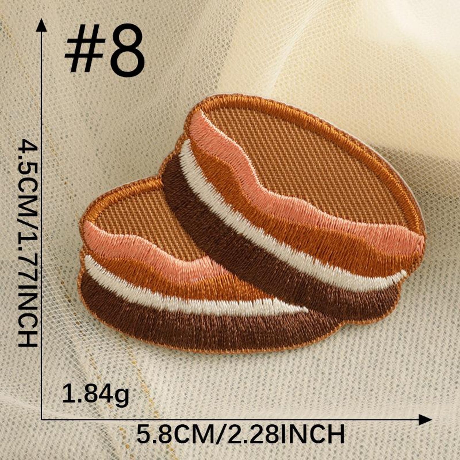Biscuit Embroidered Patches,cute Cartoon Biscuit Patch,food Patch ...