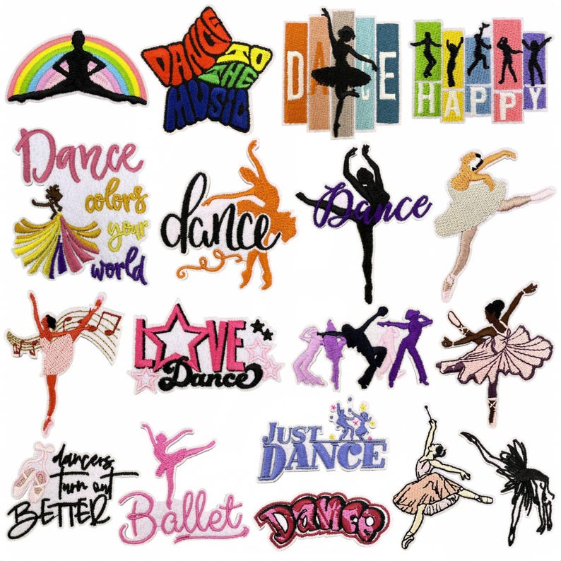 Ballet Girl Patch,ballerina Embroidered Patch,ballet Dancer Badges,iron ...