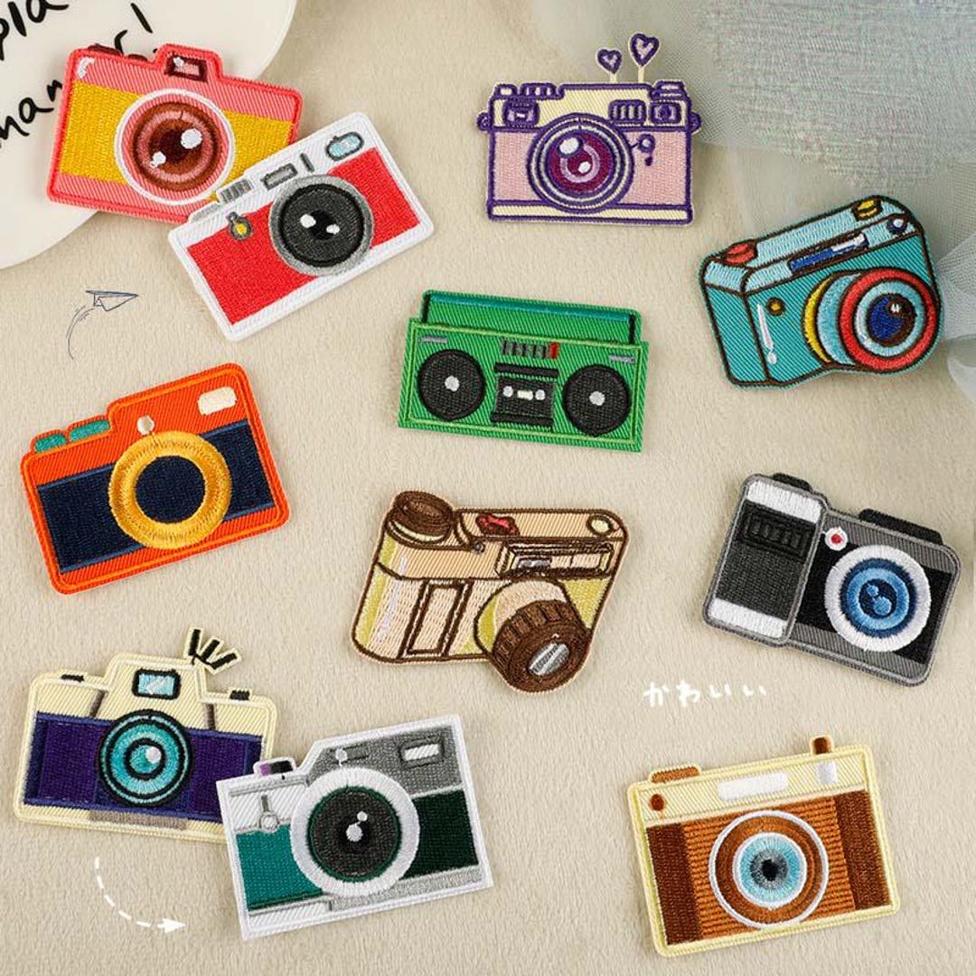 Camera Patches,vintage Camera Embroidered Patch,retro Camera Iron on ...